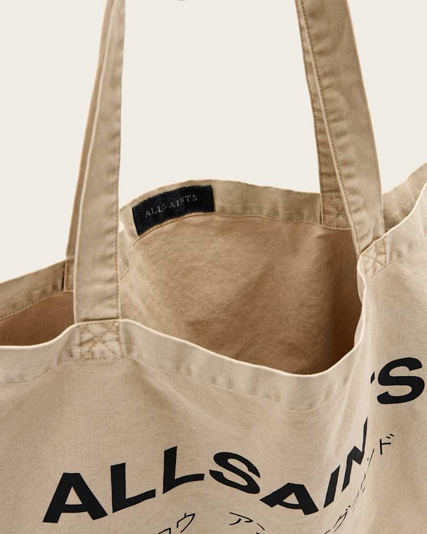 Underground Acid Wash Logo Tote Bag TOFFEE BROWN | ALLSAINTS
